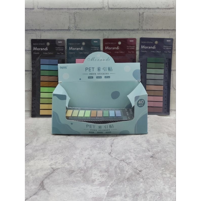 9695 Morandi Sticky Notes Colourful Label Sticker for Memo, Notes ...