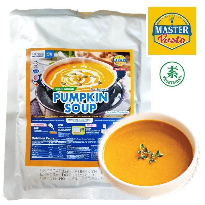 (HALAL) Master Pasto Vegetarian Pumpkin Soup/ Sup Labu Segera【经济包 - 南瓜汤 ...