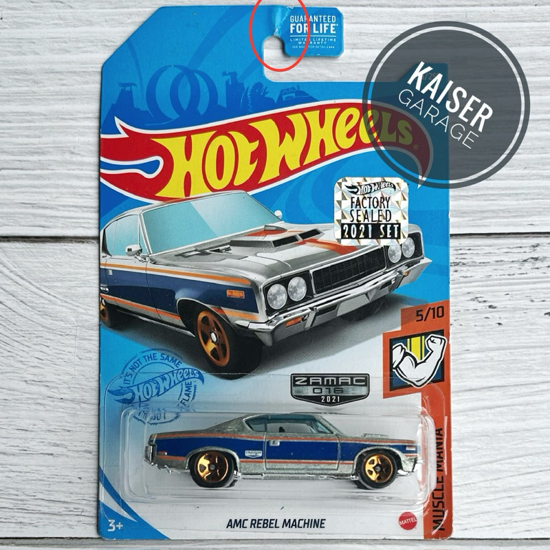 Hot Wheels ZAMAC : AMC Rebel Machine Factory Sealed 2021 (J-Hook ...