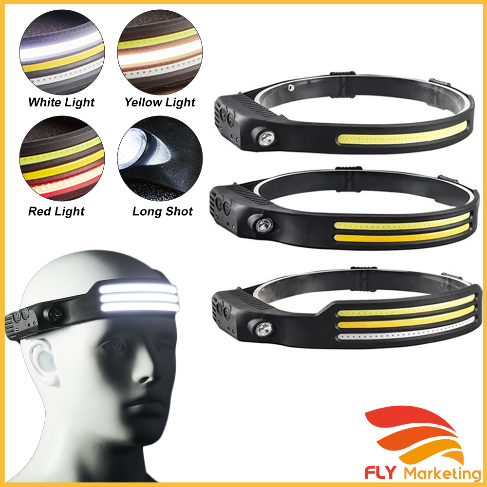 USB Charging Waterproof LED Headlamp Source Running Head-Mounted Light ...