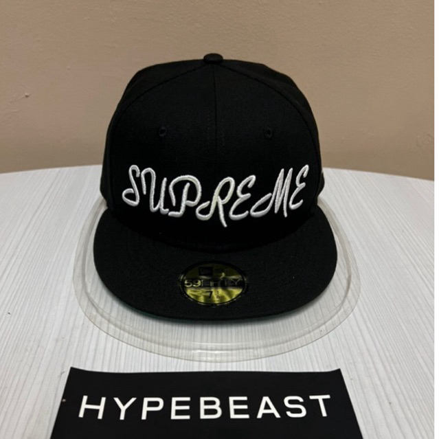 SUPREME x NEW ERA SCRIPT FITTED HAT ORIGINAL | Shopee Malaysia
