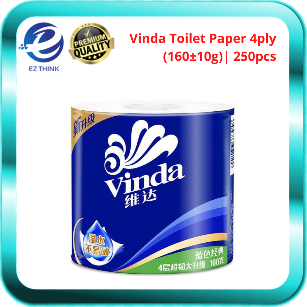 Vinda Toilet Paper Roll 160g 4ply (1box=27 Rolls) 4层厕纸 EZ | Shopee Malaysia