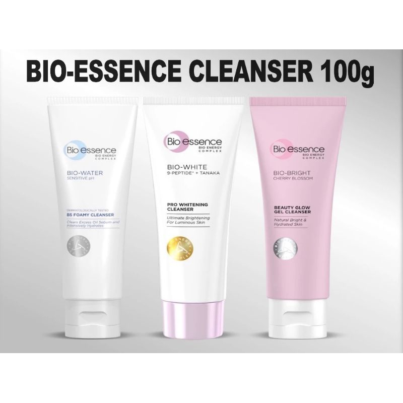 Bio-essense Bio-Bright Gel/B5 Bio-Water/ Bio-Whitening Cleanser 100g | Shopee Malaysia