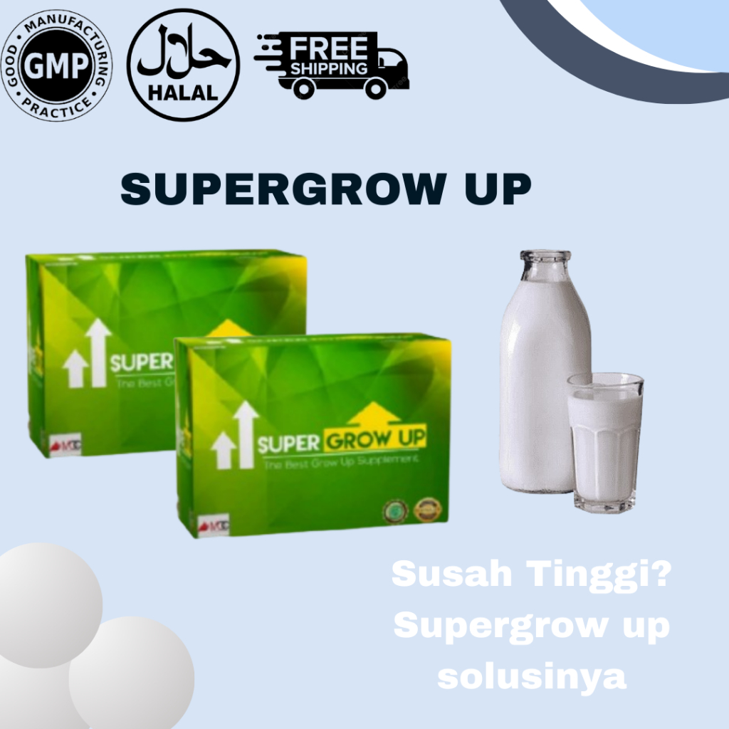SUSU PENINGGI BADAN SUPER GROW UP SACHET TAMBAH TINGGI BADAN 2-15CM ...