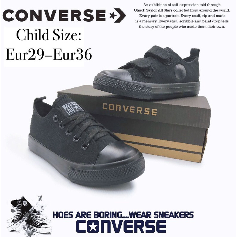 New Ready Stock Converse Kids Stylish School Sneakers Shoes Kasut ...