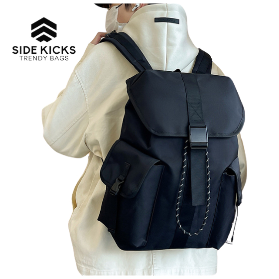 SIDE KICKS Big Capacity Backpack 15.6' Above Laptop Bag Casual Travel ...