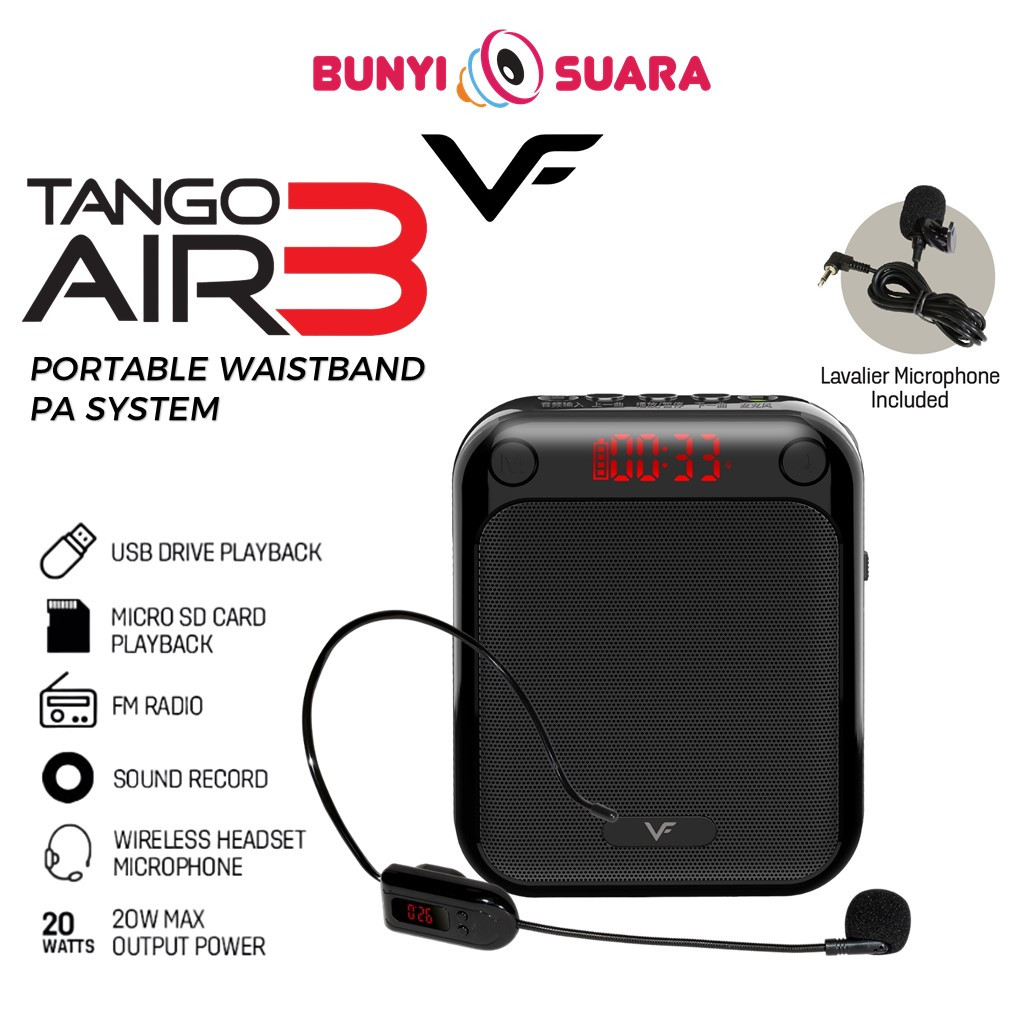 Vinnfier VF Tango Air 3 Portable Waistband Voice PA Amplifier ...