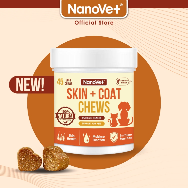 Nanovet® Pet Salmon Skin + Coat Chew For Cat and Dog | Shopee Malaysia