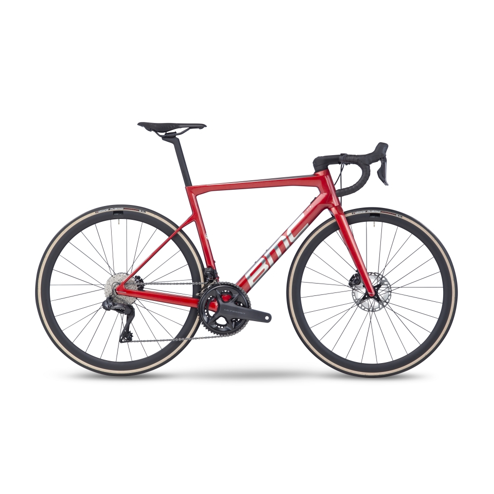 BMC Teammachine SLR ONE Prisma Red/Brushed Alloy Carbon Road Bikes Road ...