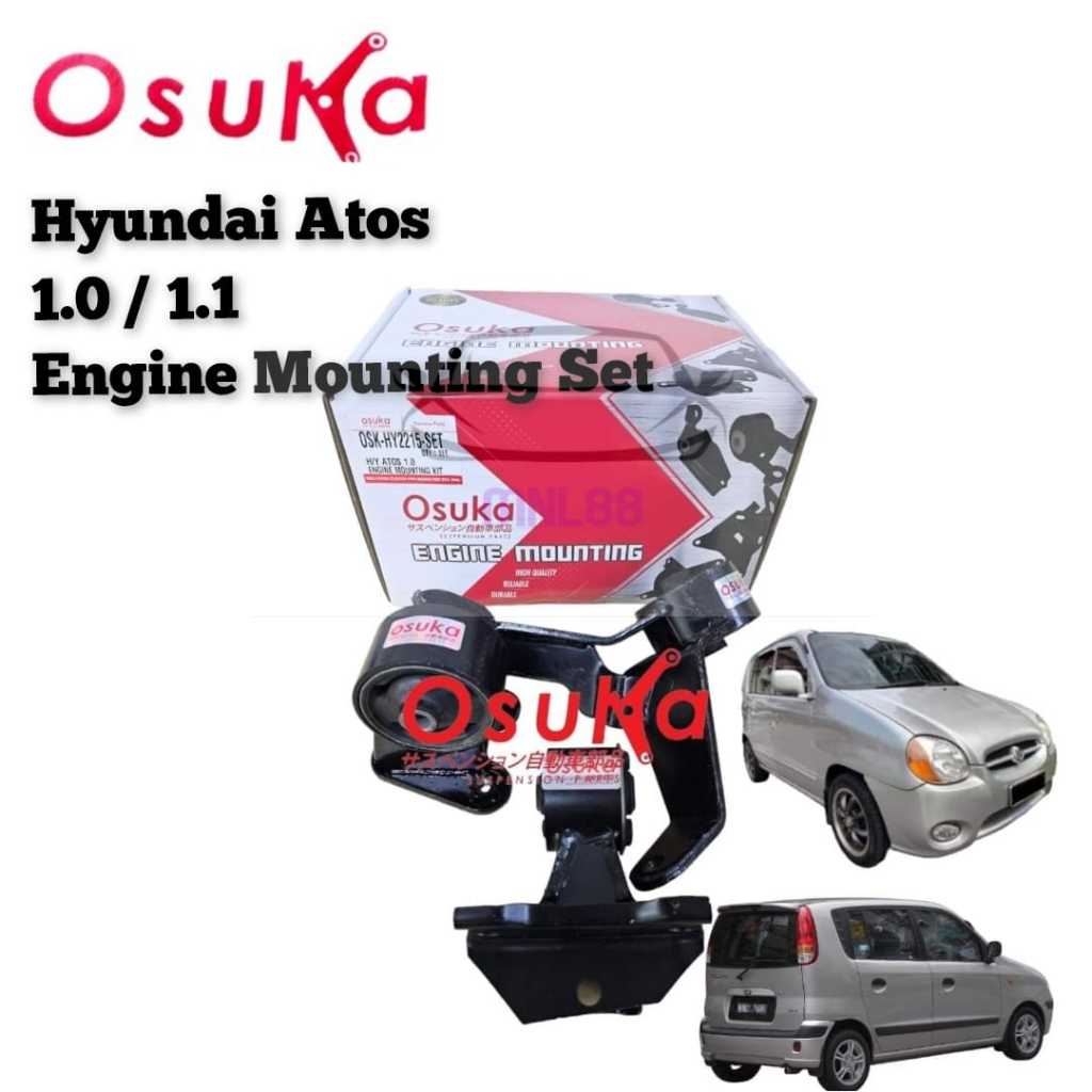 (1 Year Warranty) Hyundai Atos 1.0 1.1 Engine Mounting Set | Shopee ...