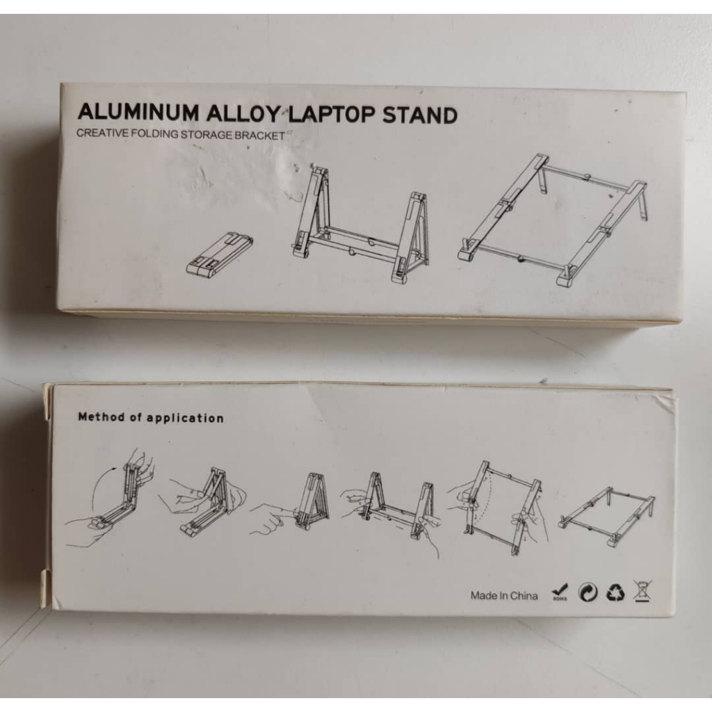 Aluminum Alloy Laptop Stand Creative Folding Storage Bracket | Shopee ...