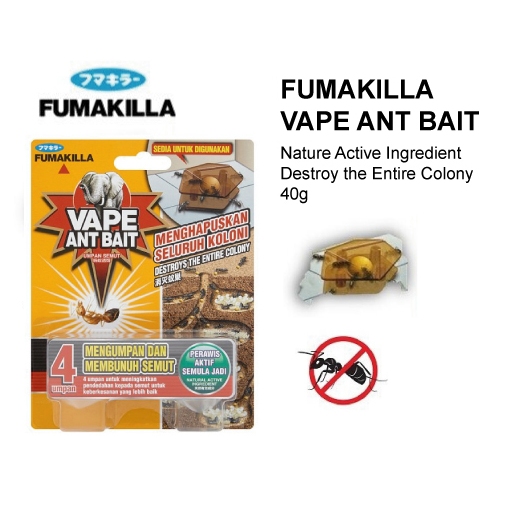 Fumakilla Vape Ant Bait (Natural Active Ingredient) 4 Pcs | Shopee Malaysia