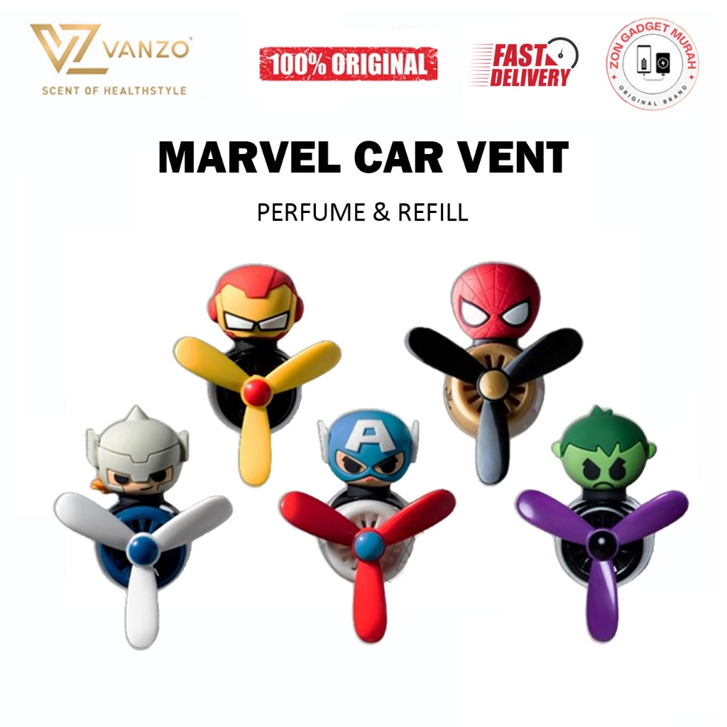 VANZO MARVEL Series Scent Car Vent Perfume Car Air Freshener Car ...