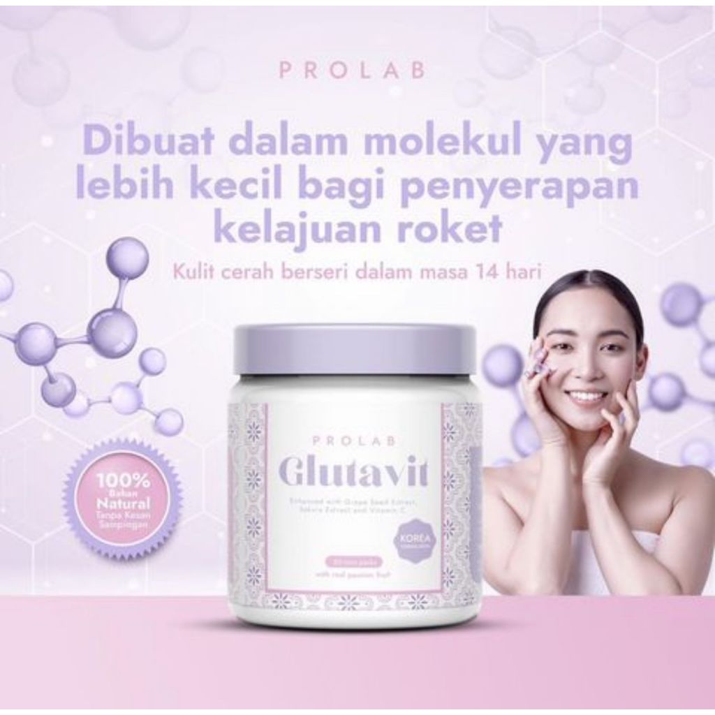 PROLAB GLUTAVIT 3 Sachets | 600mg L Glutathione, Grape Seed Extract ...