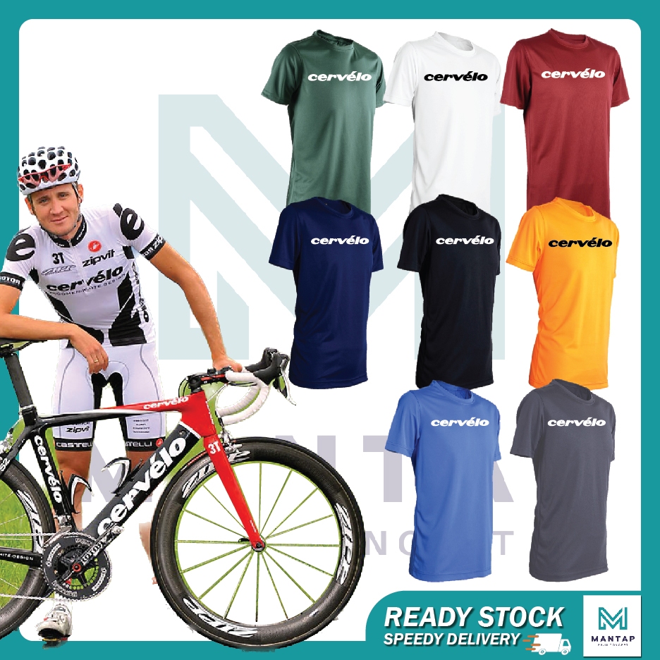 cervelo cycling tshirt shirt jersey unisex quick dry microfiber ...