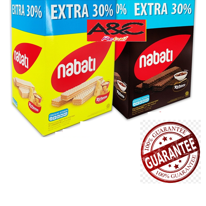 20.8g x 20pcs Nabati Cream Wafer Extra 30% (Richeese Cheese / Richoco Chocolate) | Shopee Malaysia