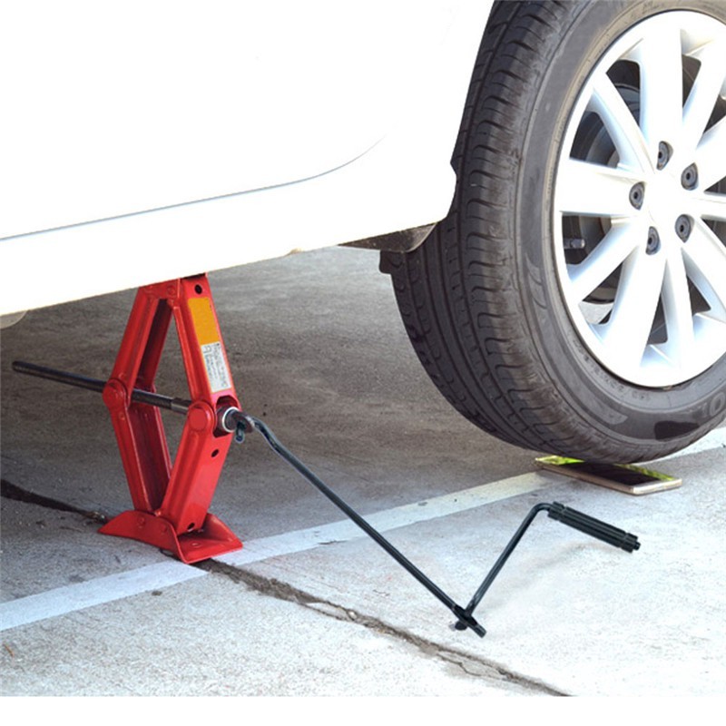 *KL ready stock* Car hand jack Foldable portable Handle Scissor Jack ...