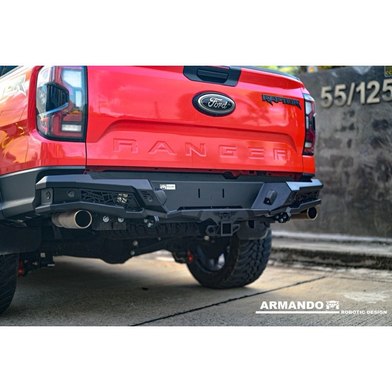 Ford Ranger Raptor Next Gen T9 Armando Crown Series Rear Bull bar ...