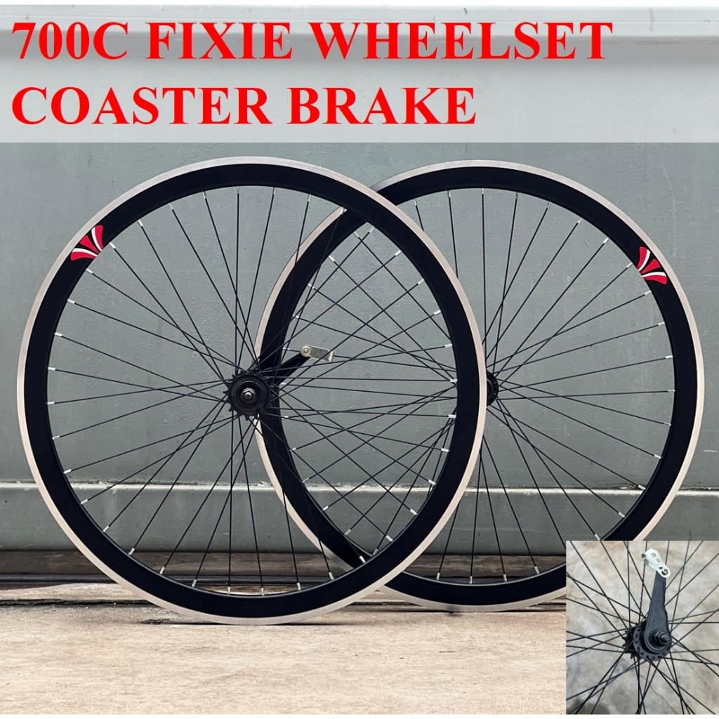 700 RIM FIXIE Bicycle Fixie Alloy Rim Set Wheelset 700C (sepasang ...