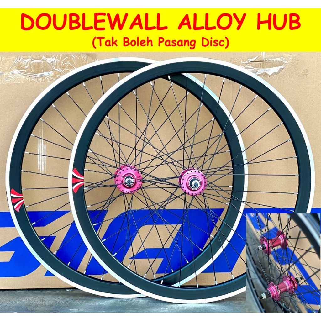 700 RIM FIXIE Bicycle Fixie Alloy Rim Set Wheelset 700C (sepasang ...