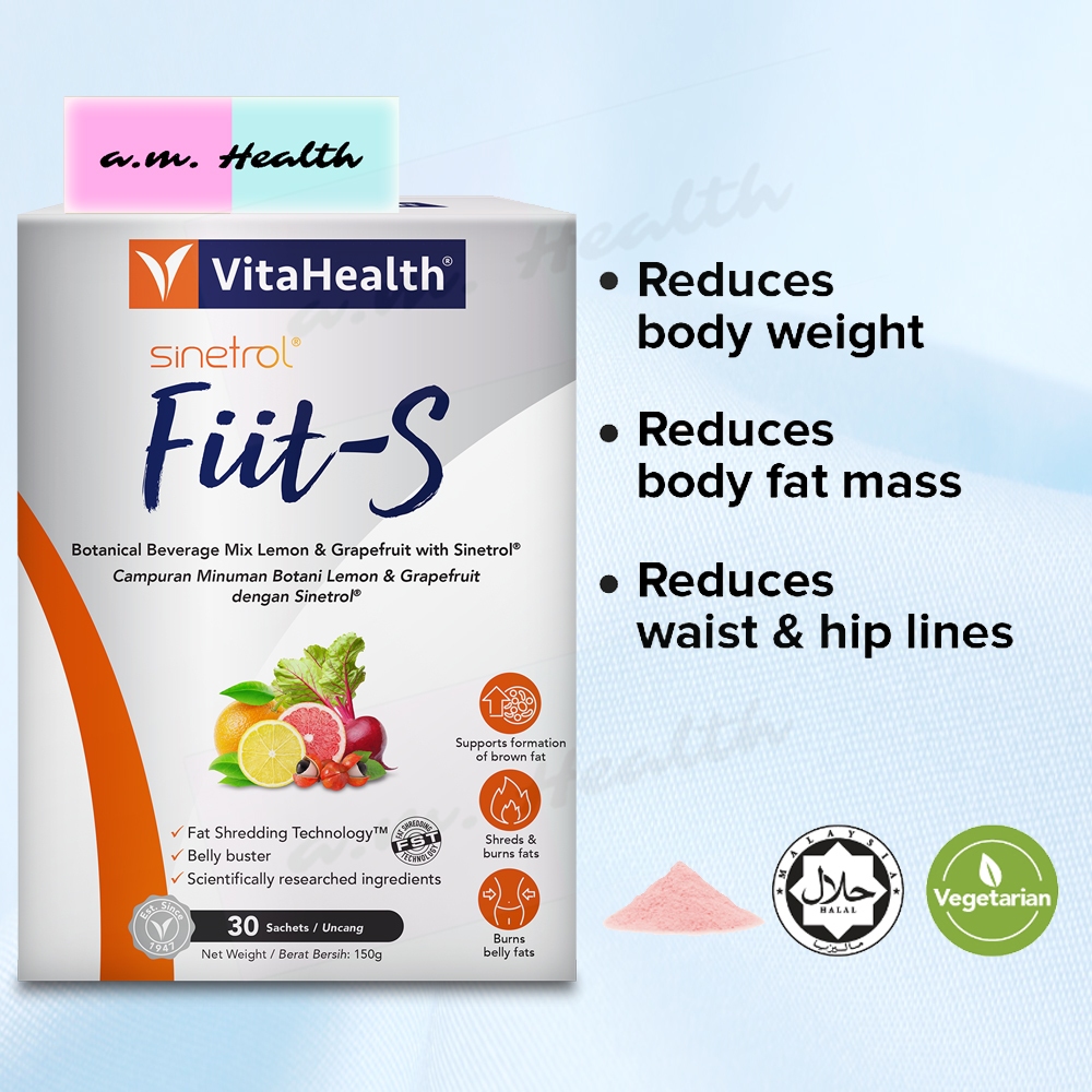 VitaHealth Fiit-S Weight-Loss Drink 30 Sachets One Box ( Exp: 20-Oct ...