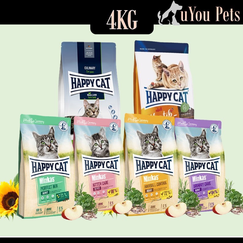 Happy Cat Cat Dry Food 4kg - Happy Cat Minkas Perfect Mix / Hairball ...