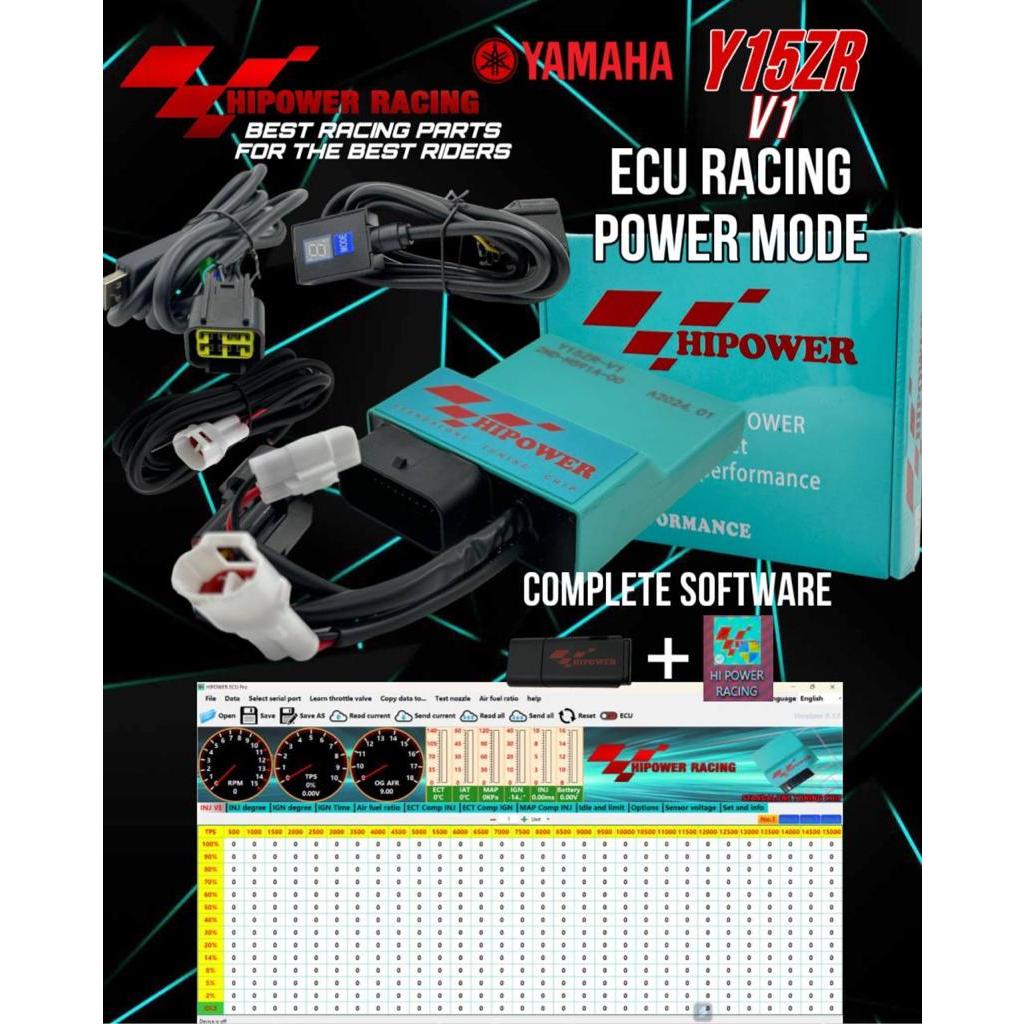 HIPOWER ECU HI-POWER RACING ECU POWER MODE Y15ZR V1 V2 Y16ZR RS150 V1 ...