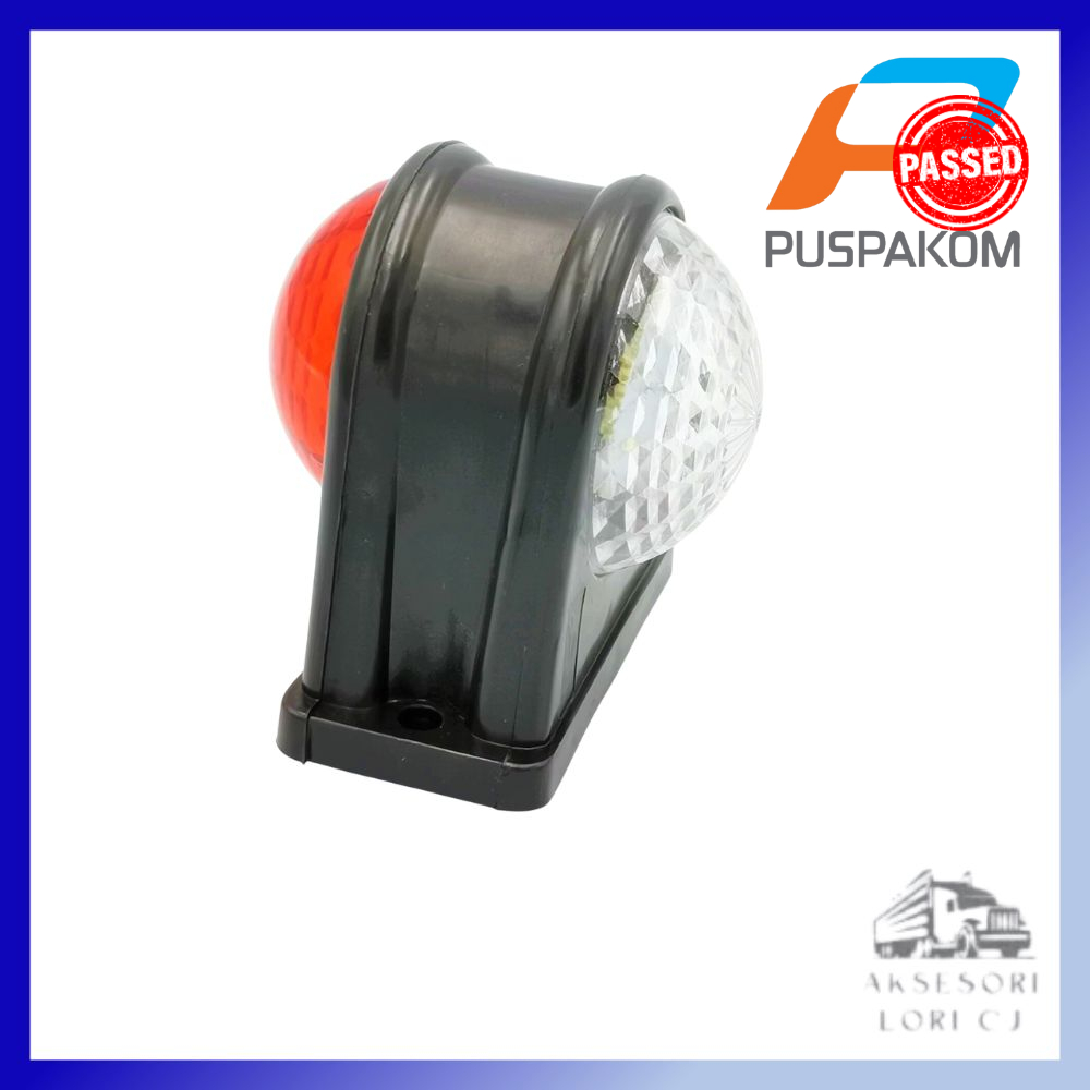 WESHOW SIDE LAMP RED WHITE SIDE MARKER LIGHT 24V TRAILER LORRY LORI ...