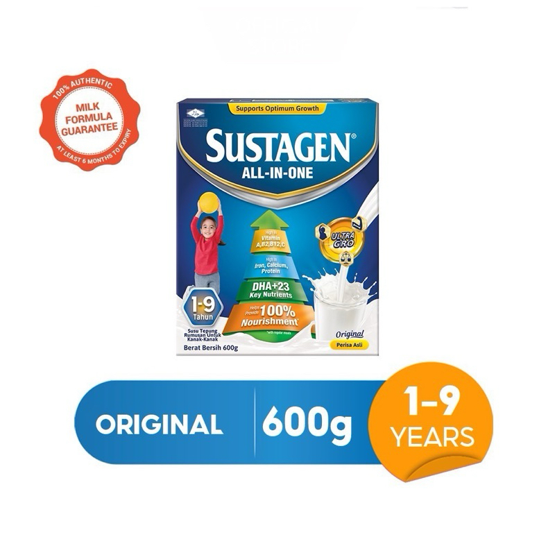 Sustagen Junior 1+ Original /Vanilla /Chocalte - 600g (Milk Formula ...