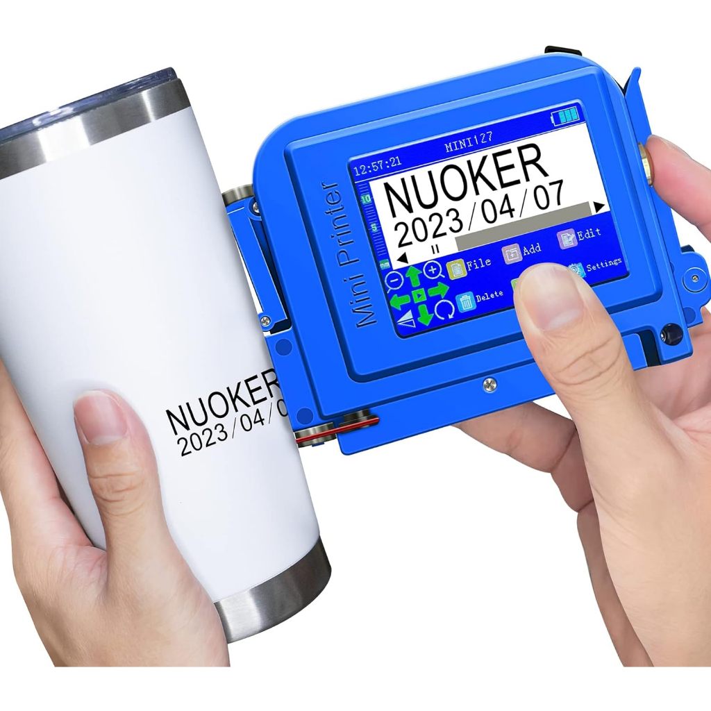 Portable Handheld Inkjet Printer,Mini Handheld Printer with 2.4 Inch ...