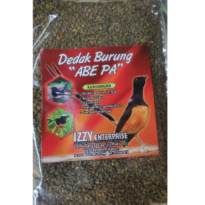 Dedak Burung murai "ABE PA" 250gram | Shopee Malaysia