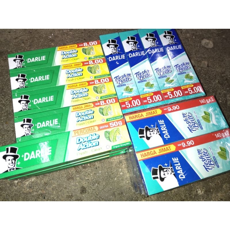 DARLIE FRESH 'N BRITE FLUORIDE & DOUBLE ACTION FRESH + CLEAN (ORIGINAL ...
