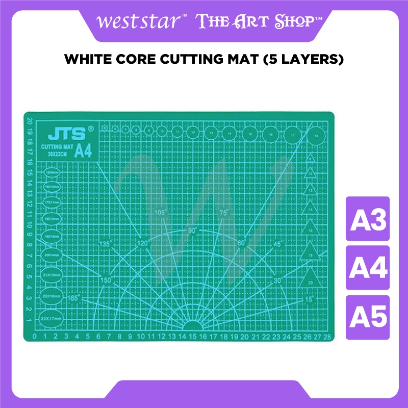[Weststar TAS] White Core Cutting Mat (5 layers) | A5 / A4 / A3 ...