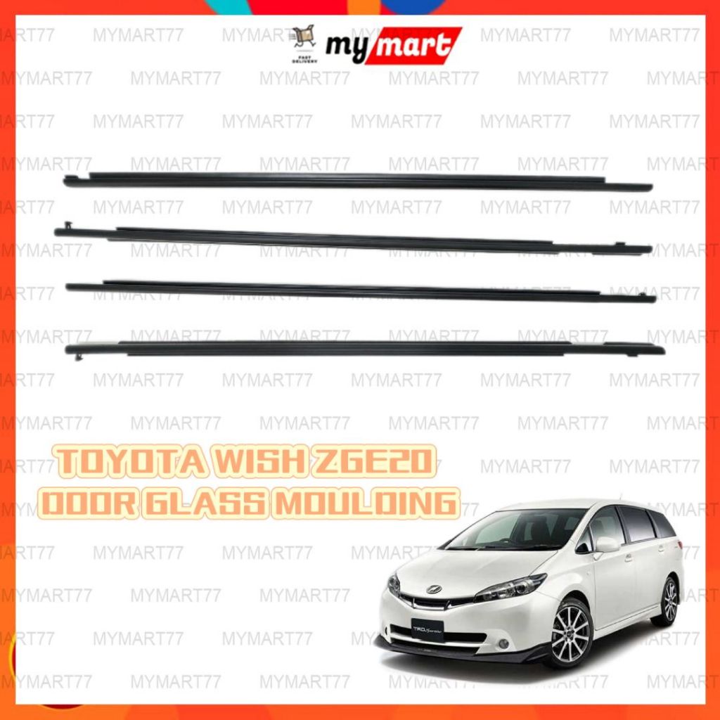 TOYOTA WISH ZGE20 ZGE21 2009-2014 DOOR GLASS MOULDING RUBBER GETAH ...