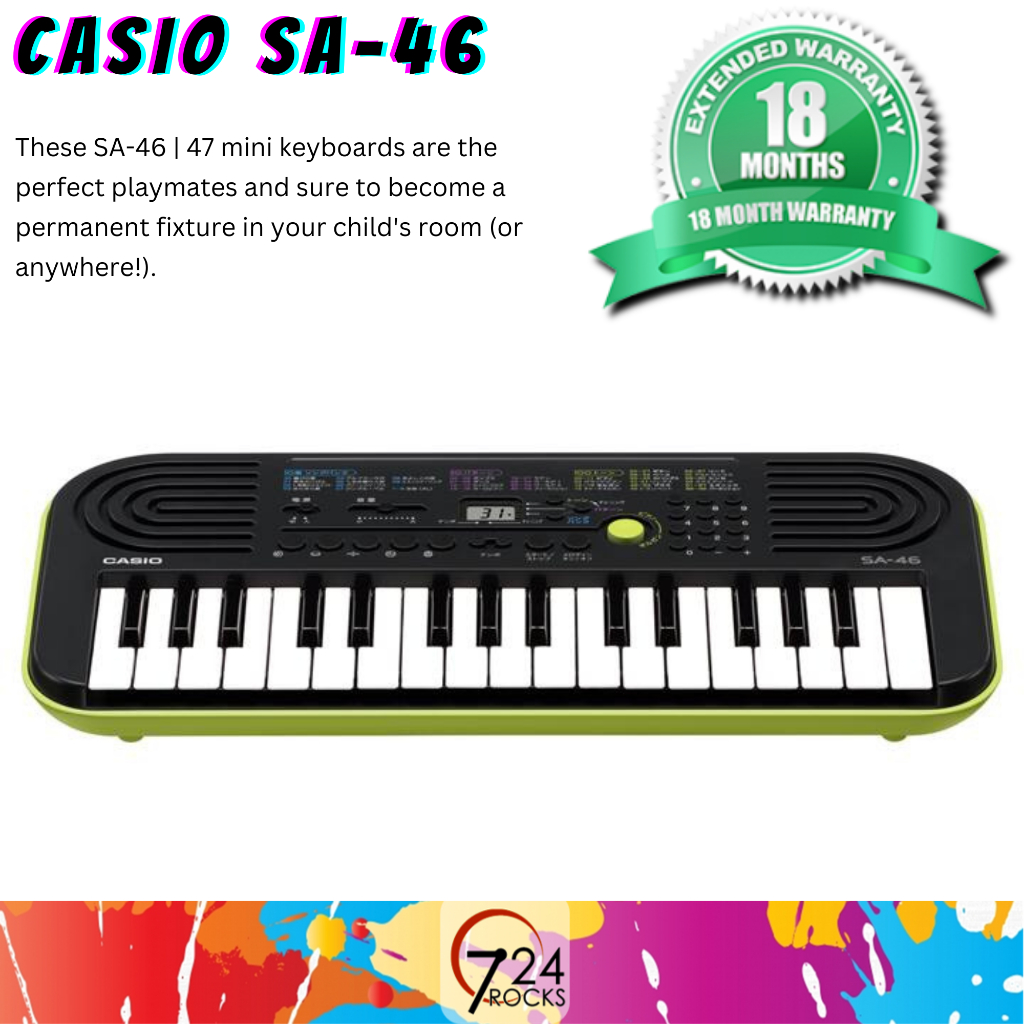 CASIO keyboard piano CASIO SA-46 32 Mini Keys Musical Keyboard with ...