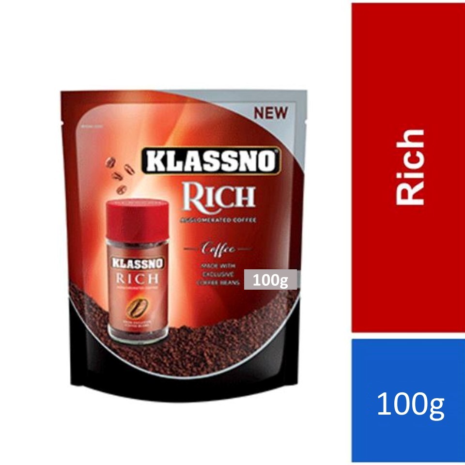 Klassno Rich Instant Coffee Pouch 100g | Shopee Malaysia