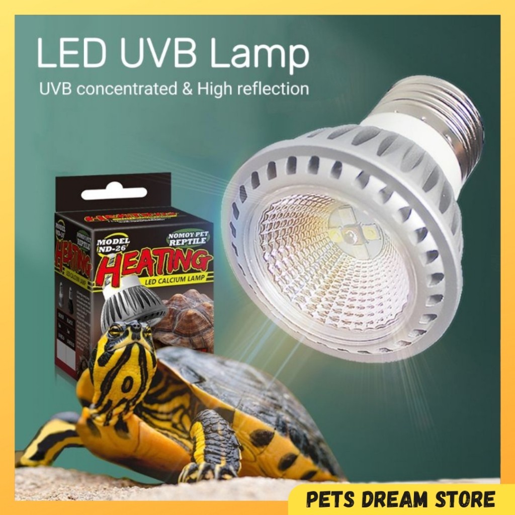 Nomoy Pet LED UVB lamp 5W turtle High UVB light reptile UVA UVB bulb turtle lamp holder full ...