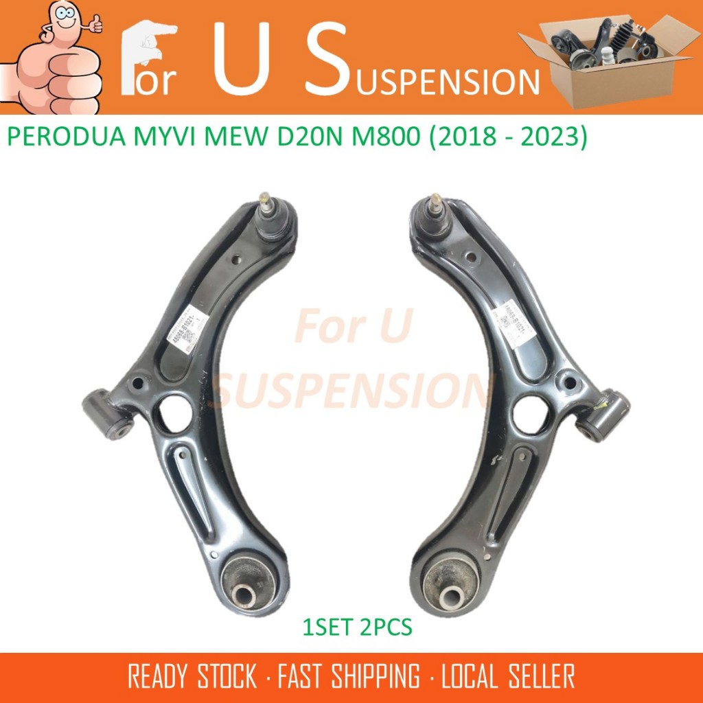 1SET 2 PIECES FRONT LOWER ARM RIGHT AND LEFT - PERODUA MYVI NEW D20N M800 (2018-2023) | Shopee ...