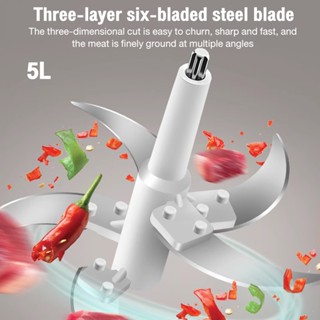 Simmo Electric Meat Grinder 3L/5L Chopper Blender Stainless Steel Food Processor Large Capacity ...