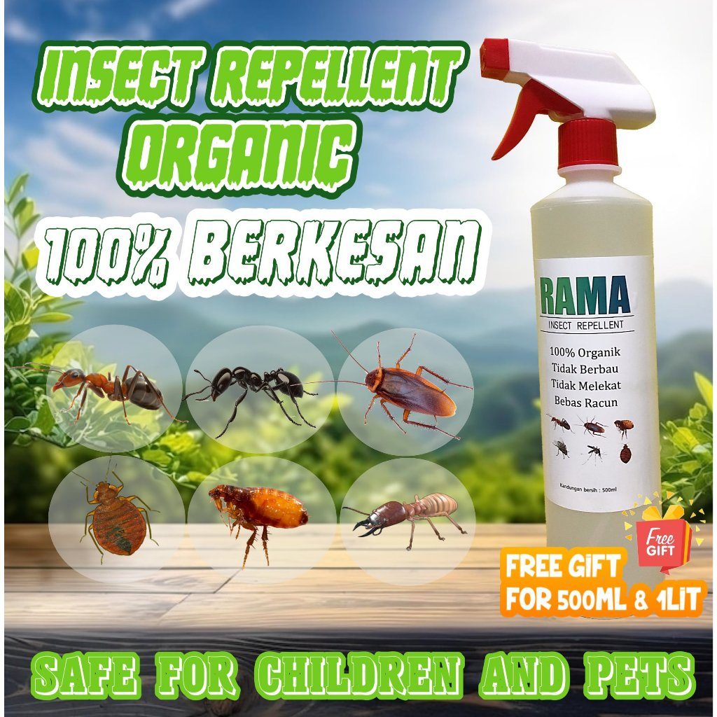 RAMA Insect Repellent | Spray Serangga Organik ( Semut, Lipas, Kutu ...