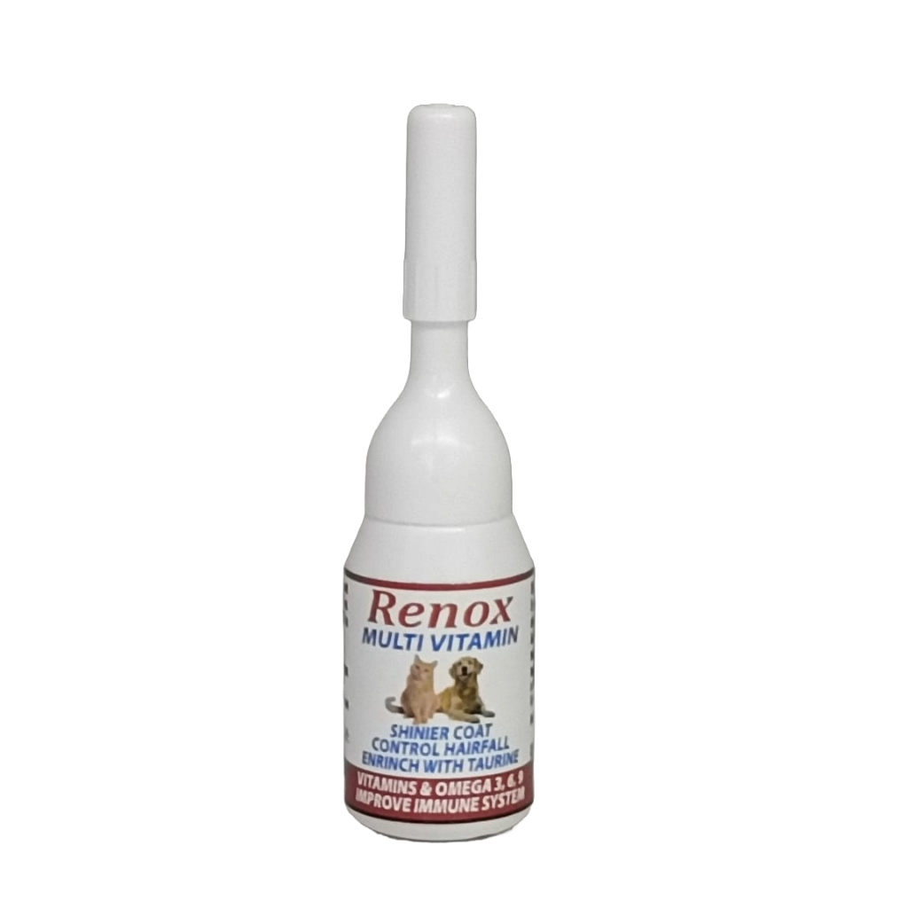 [DIJAMIN SANGAT BERKESAN] 5ml Renox Pets Multivitamin & Coat Booster ...