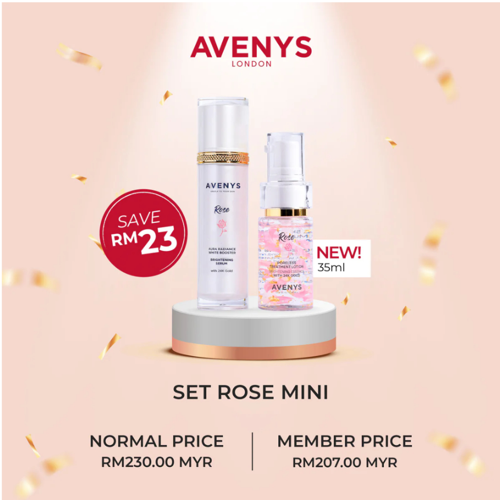 NEW! SET ROSE MINI AVENYS 100% ORIGINAL FROM HQ (READY STOCK) | Shopee ...