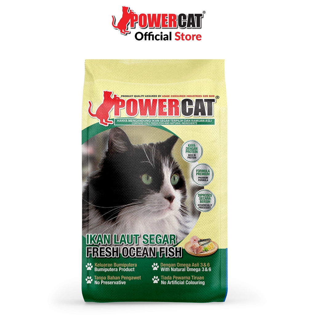 Powercat Fresh Ocean Fish Dry Food 6.5kg | Shopee Malaysia