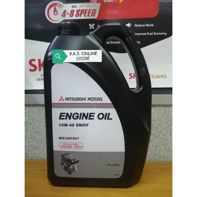 MITSUBISHI MOTORS ENGINE OIL 10W-40 4L API SN/CF | Shopee Malaysia