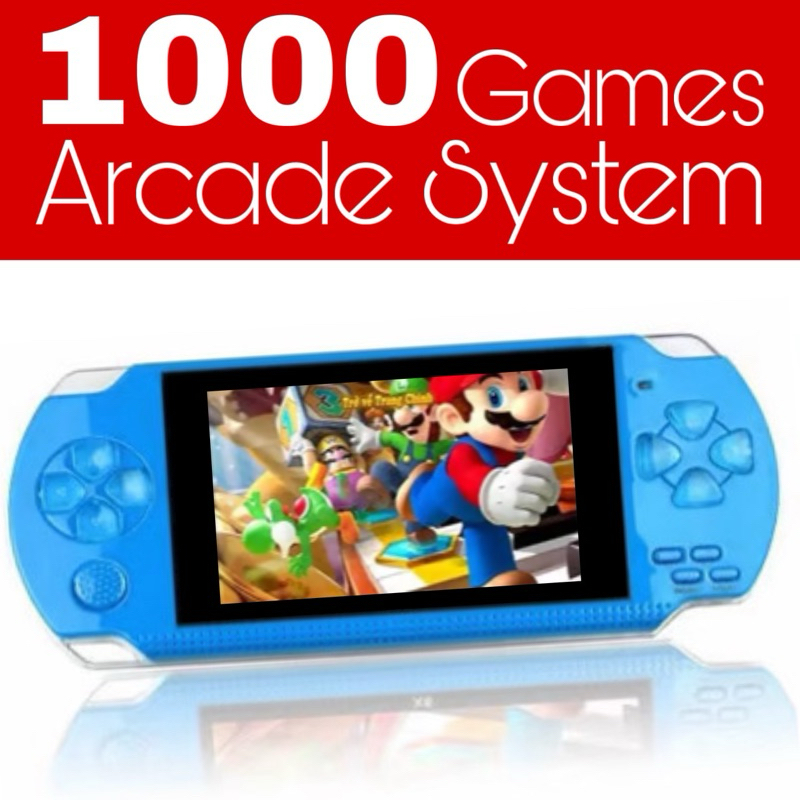 P Station light 6000 with 1000 games retro game handheld gaming console ...