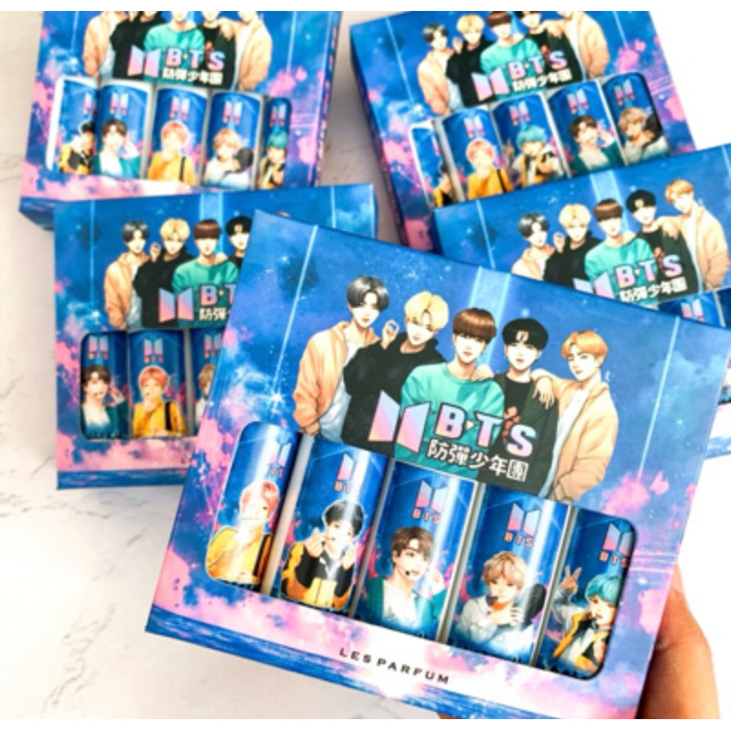 (CLEAR STOCK)PERFUME GIFT SET BTS TRAVEL SET 5 IN 1 | Shopee Malaysia
