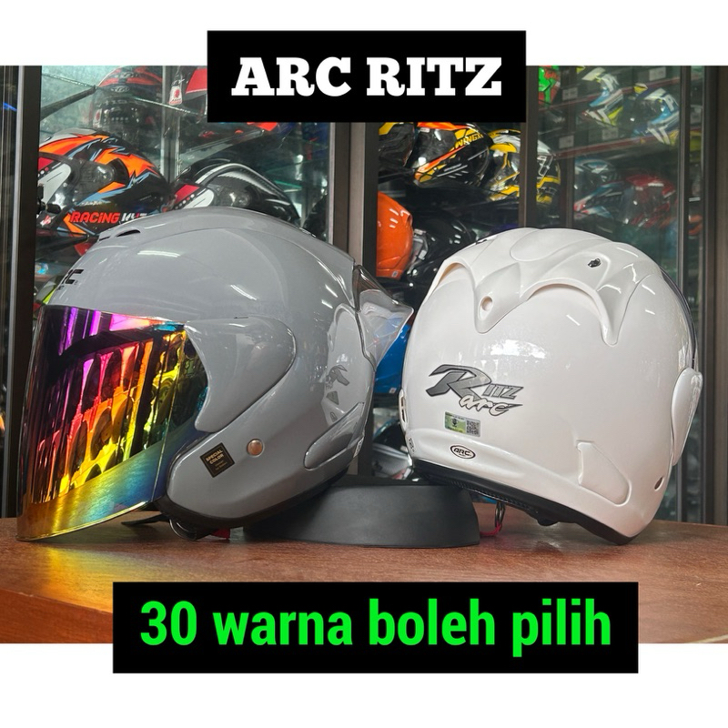 harga paling rendah HELMET ARC RITZ MODERN PASTEL MALIBU PEARL GREY RAM ...