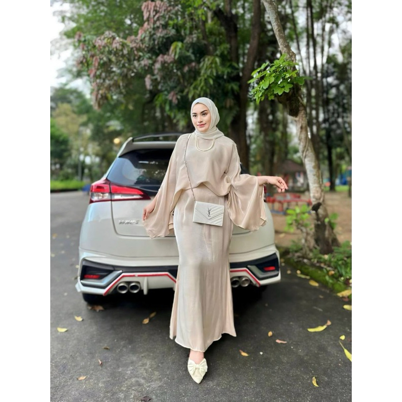 KURUNG KAFTAN SATIN fit dada 36-50,baju raya d35 material satin ...