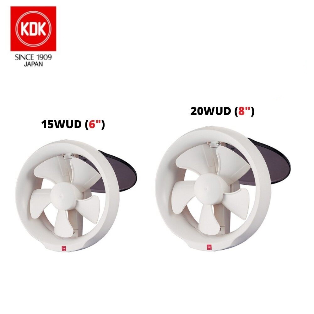 KDK Glass Mounted Ventilating Fan 6 inch & 8 inch | 15WUD (6'') / 20WUD ...