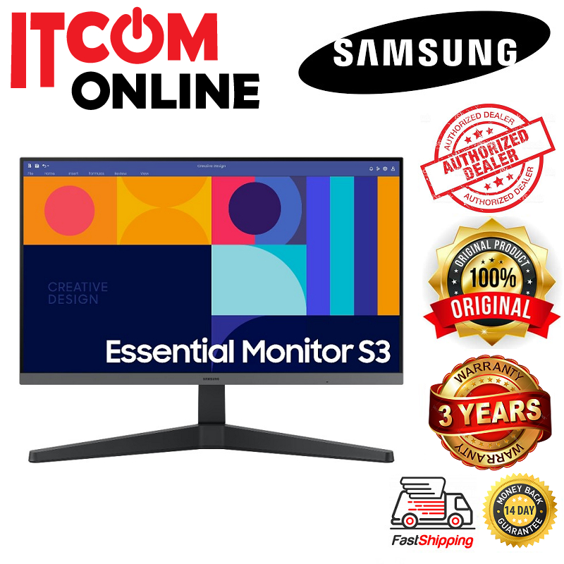 SAMSUNG 24'' LED MONITOR (LS24C330GAEXXS) IPS/FHD/4MS/HDMI/VESA/100HZ ...